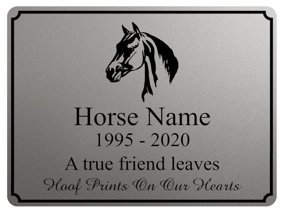 2290 Custom Personalised Memorial Horse Pony Metal Aluminium Sign Plaq ...