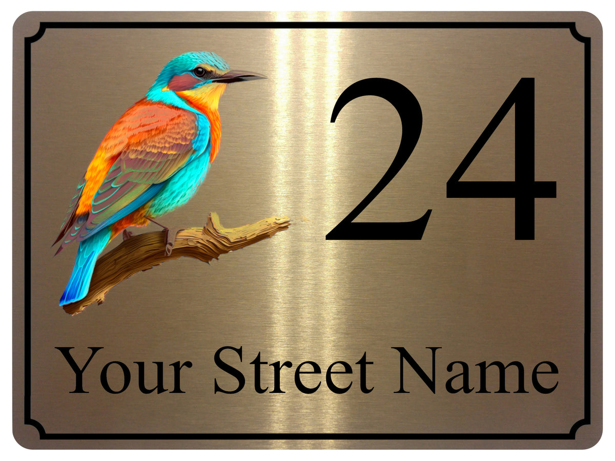 2303 Custom Personalised Address House Door Gate Metal Aluminium Sign ...
