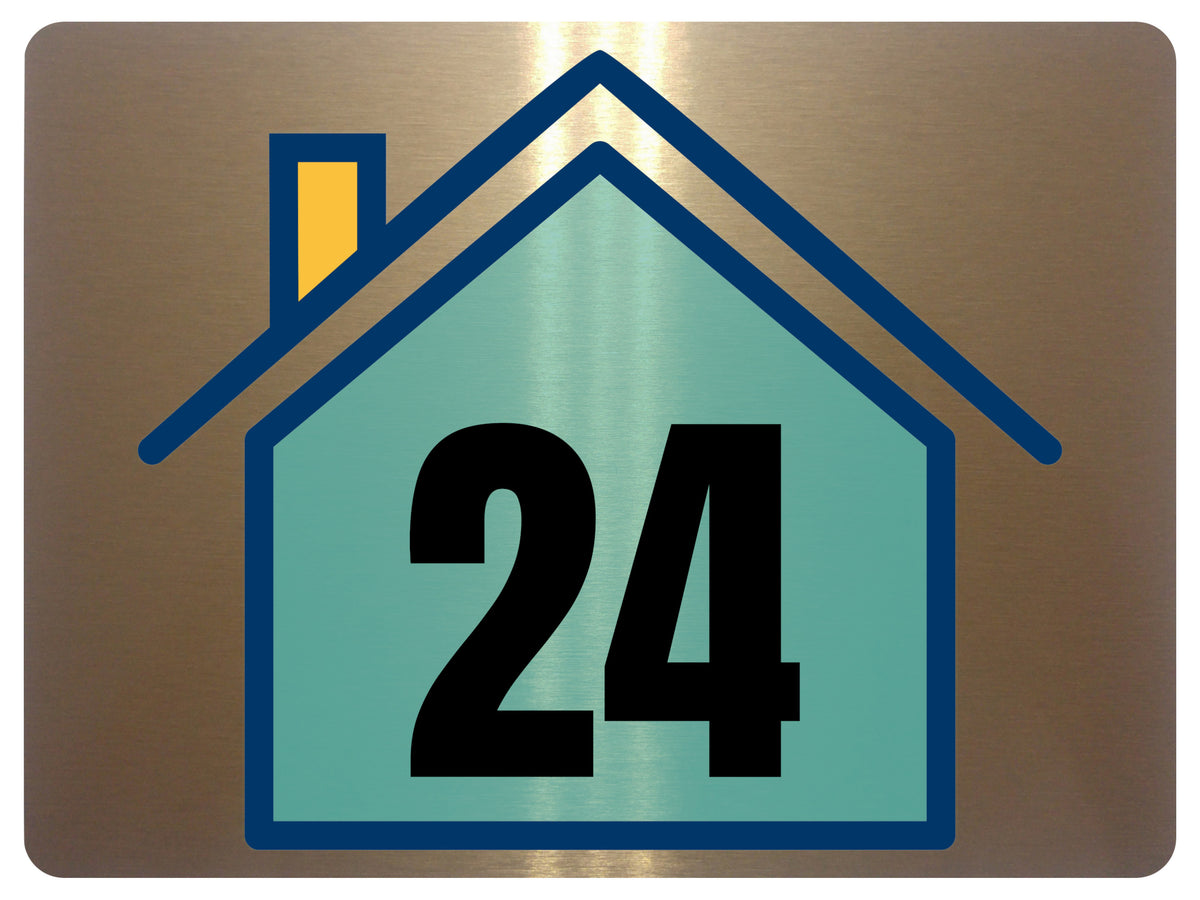 2212 Custom Personalised Number Wheelie Bin Door Metal Aluminium Sign ...