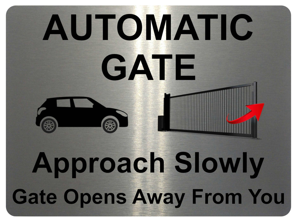 Automatic Gate Signs Automatic Gates No Tailgating Wait Until Gate