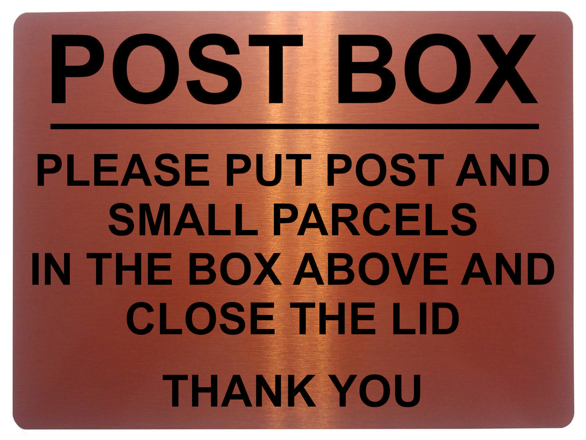 1477 POST BOX Metal Aluminium Plaque Sign Door House Office Post Lette ...