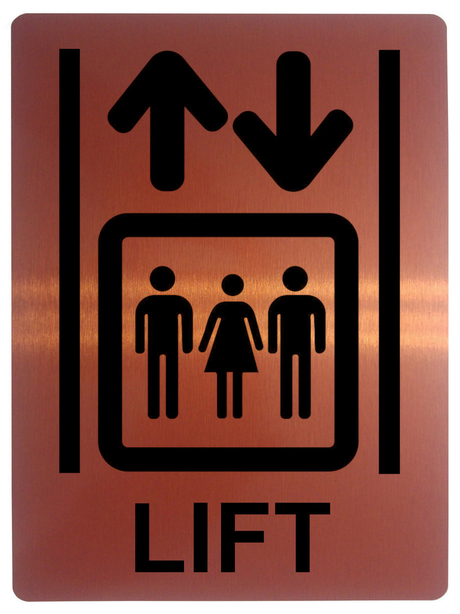 1408 LIFT Information Metal Aluminium Plaque Sign Hotel Shop Restauran ...