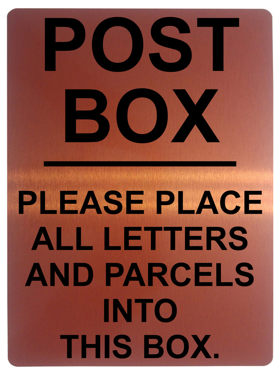 528 POST BOX Metal Aluminium Plaque Sign Door House Office Gate Letter ...