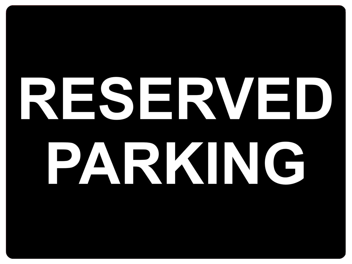 659 RESERVED PARKING Metal Aluminium Door Wall Sign Plaque For House O ...