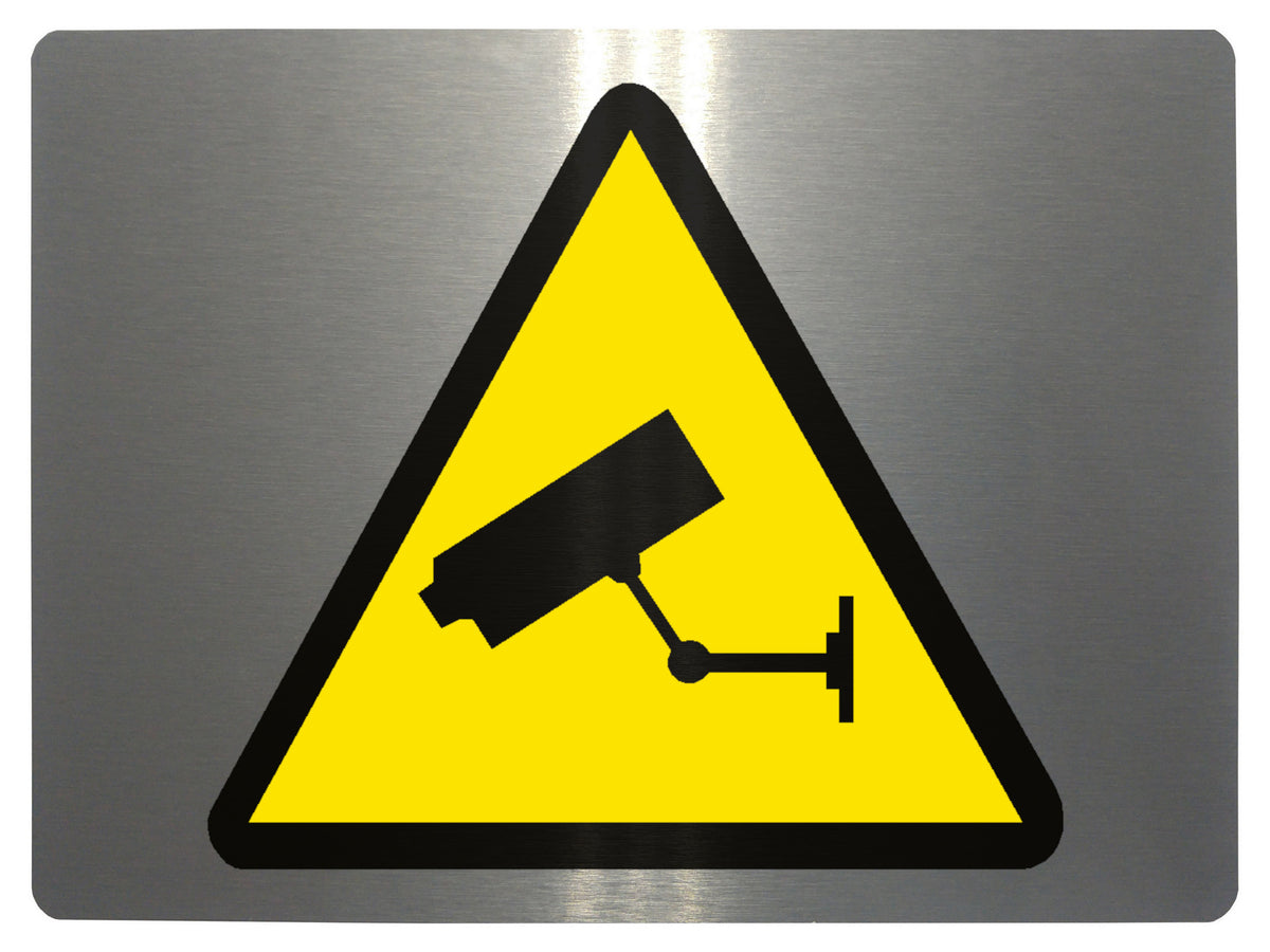 633 CCTV Camera Symbol Metal Aluminium Plaque Sign Door House Office G ...